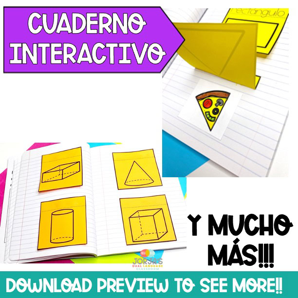 Figuras geométricas actividades y hojas de trabajo Shapes in Spanish 2D ...