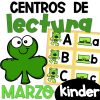 Kinder Literacy Centers Spanish March Centros de Lectura para Kinder ...