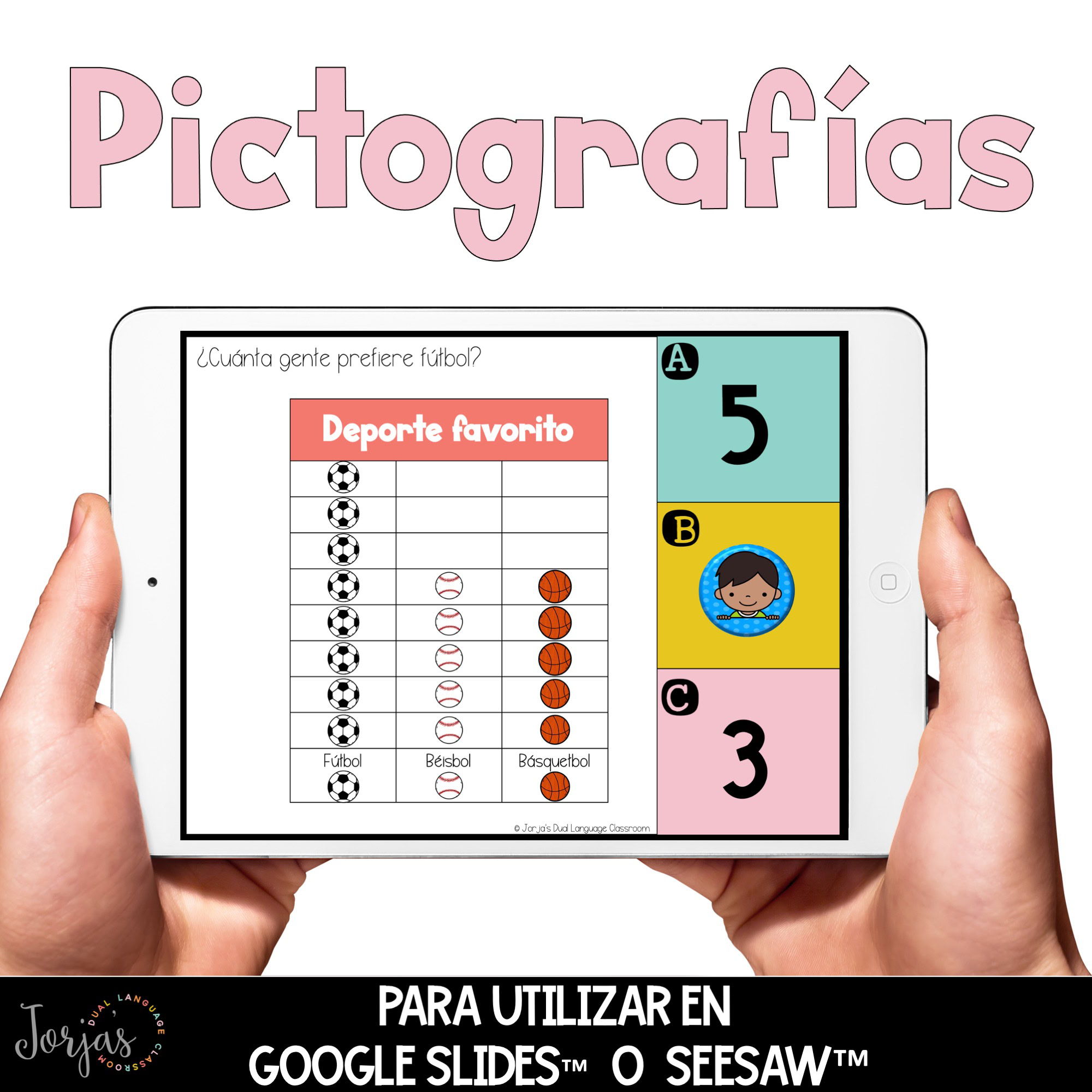 Pictografías DIGITAL Pictographs in Spanish Seesaw and Google Slides ...