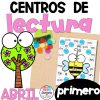 First Grade Literacy Centers Spanish April Centros de lectura primer ...