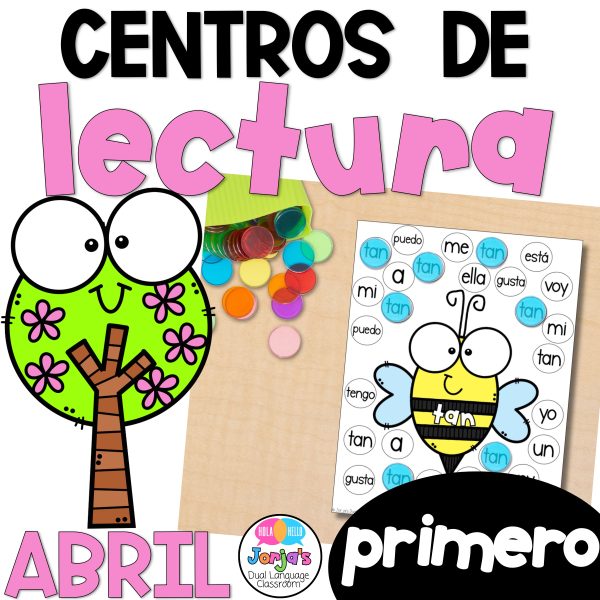 First Grade Literacy Centers Spanish April Centros de lectura primer ...