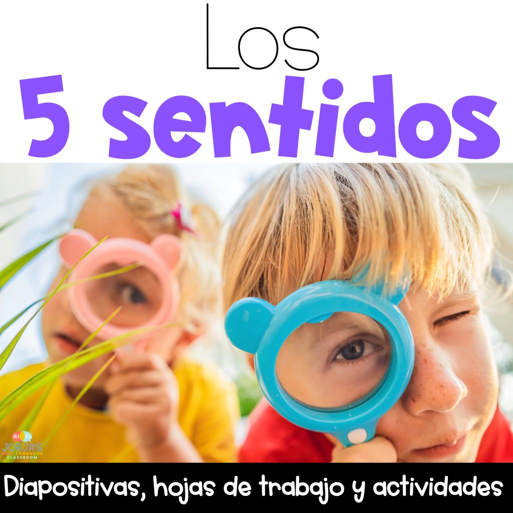 Los 5 sentidos Actividades y hojas de trabajo en español 5 senses in ...