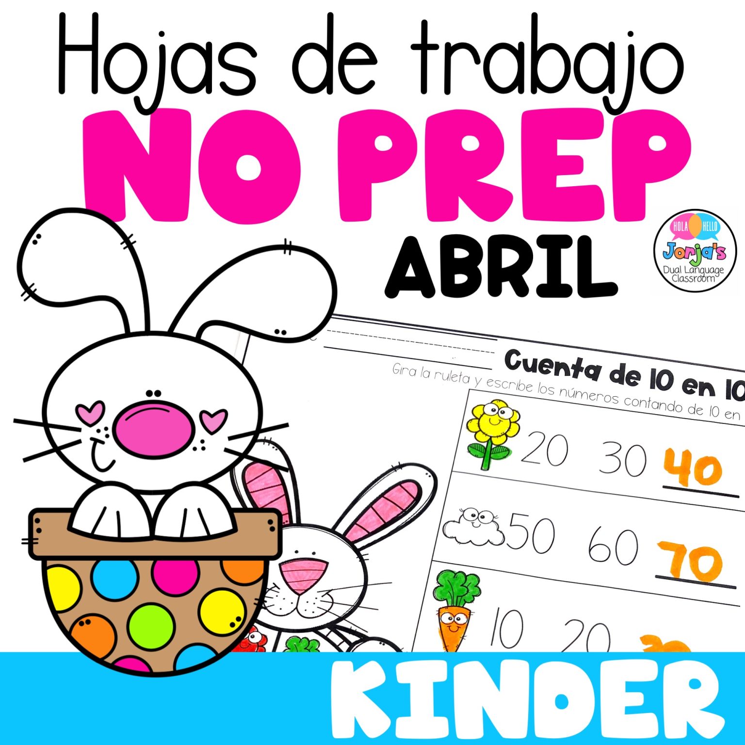 Hojas de trabajo kinder lectura y matemáticas primavera Worksheets in ...