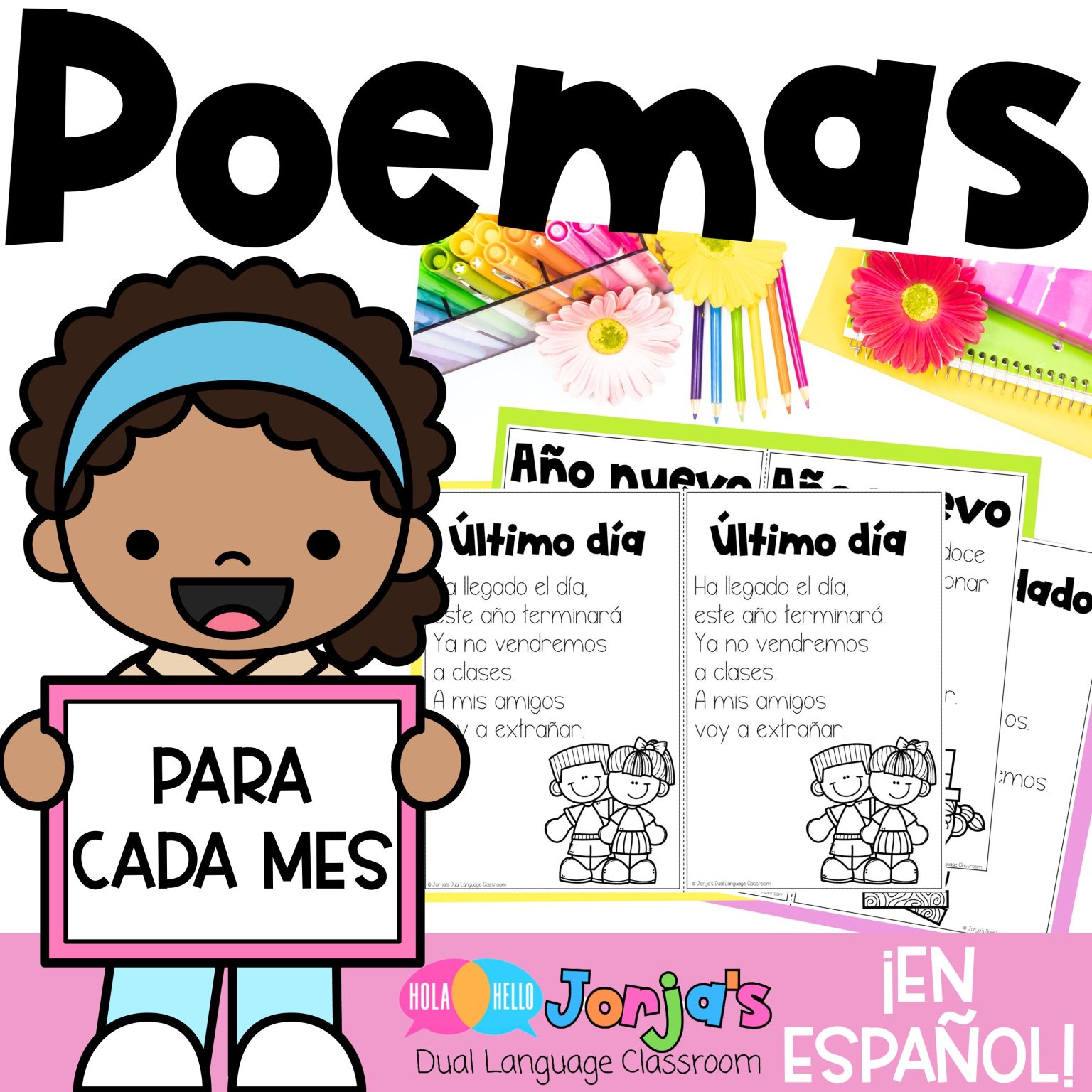 Poemas poesía para cada mes Poems Poetry in Spanish Seasonal and ...