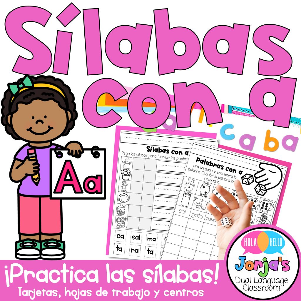 Sílabas con A Actividades Hojas de trabajo y Centros - Sílabas ...