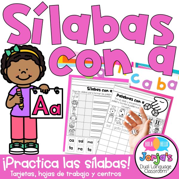 Sílabas con A Actividades Hojas de trabajo y Centros - Sílabas ...