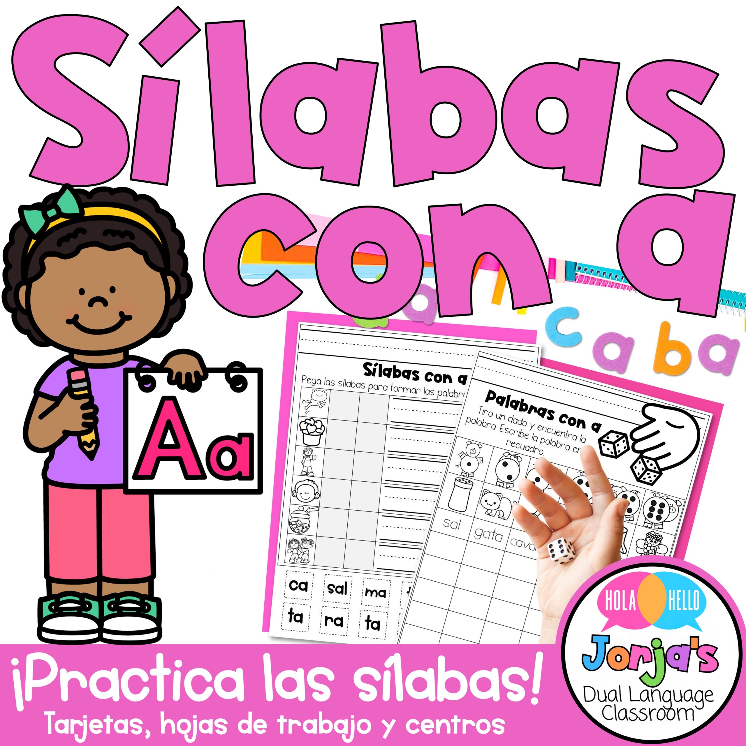 Sílabas con A Actividades Hojas de trabajo y Centros - Sílabas ...