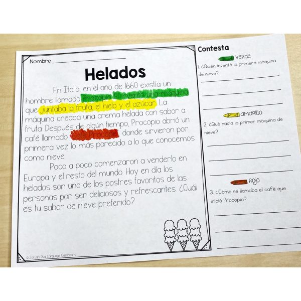 Lectura de comprensión Reading Comprehension Spanish Comprensión ...