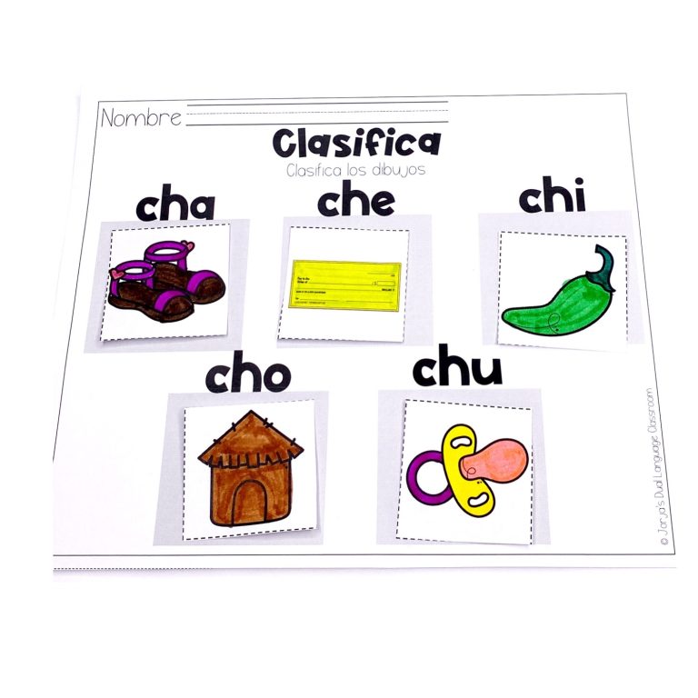 Dígrafo Ch Actividades y hojas de trabajo cha che chi cho chu Phonics ...