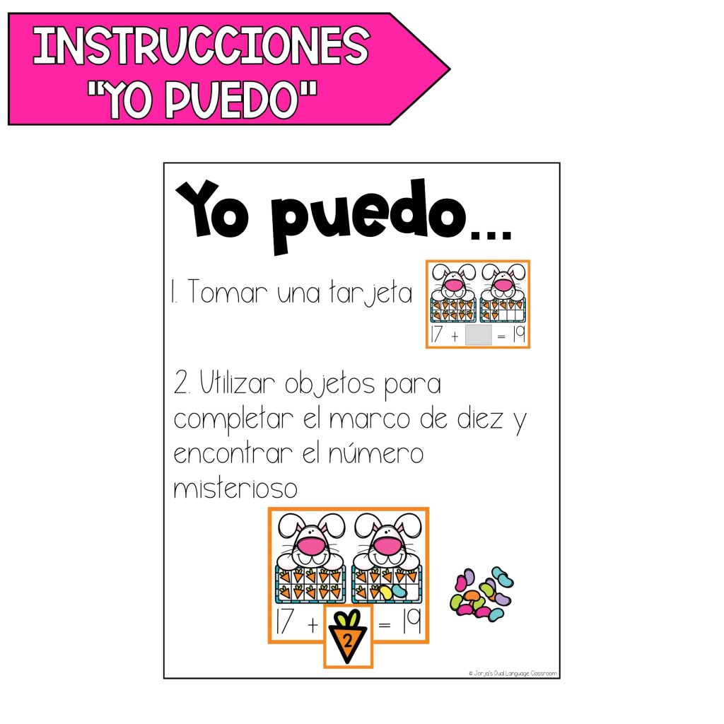 Centros de matemáticas para primer grado abril Math centers in Spanish ...