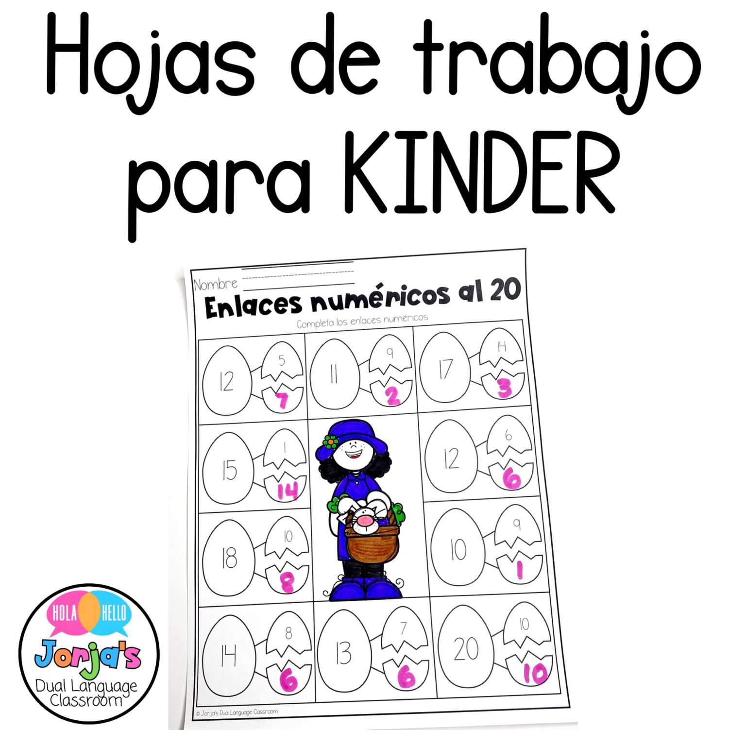 Hojas de trabajo kinder lectura y matemáticas primavera Worksheets in ...