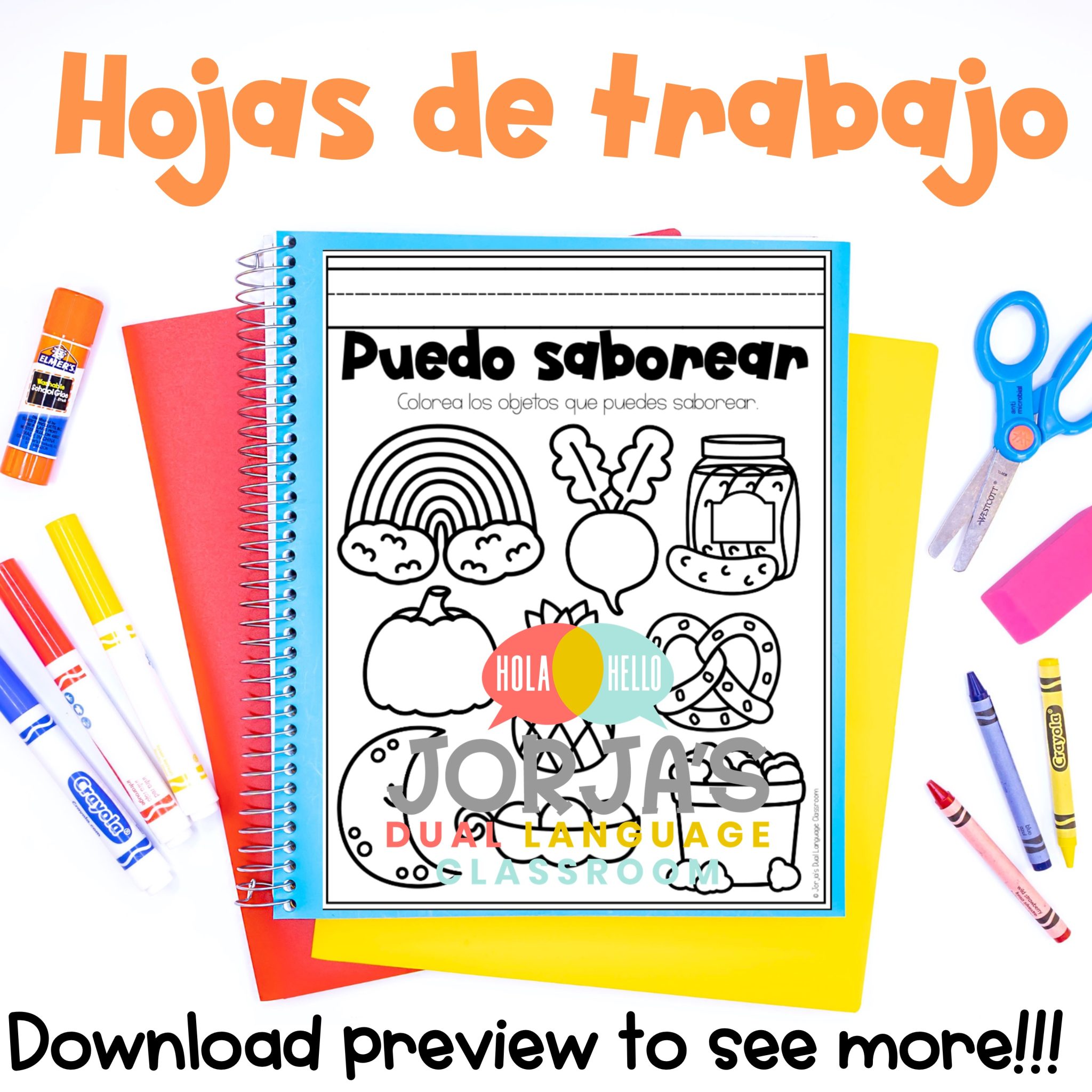 Los 5 sentidos Actividades y hojas de trabajo en español 5 senses in ...
