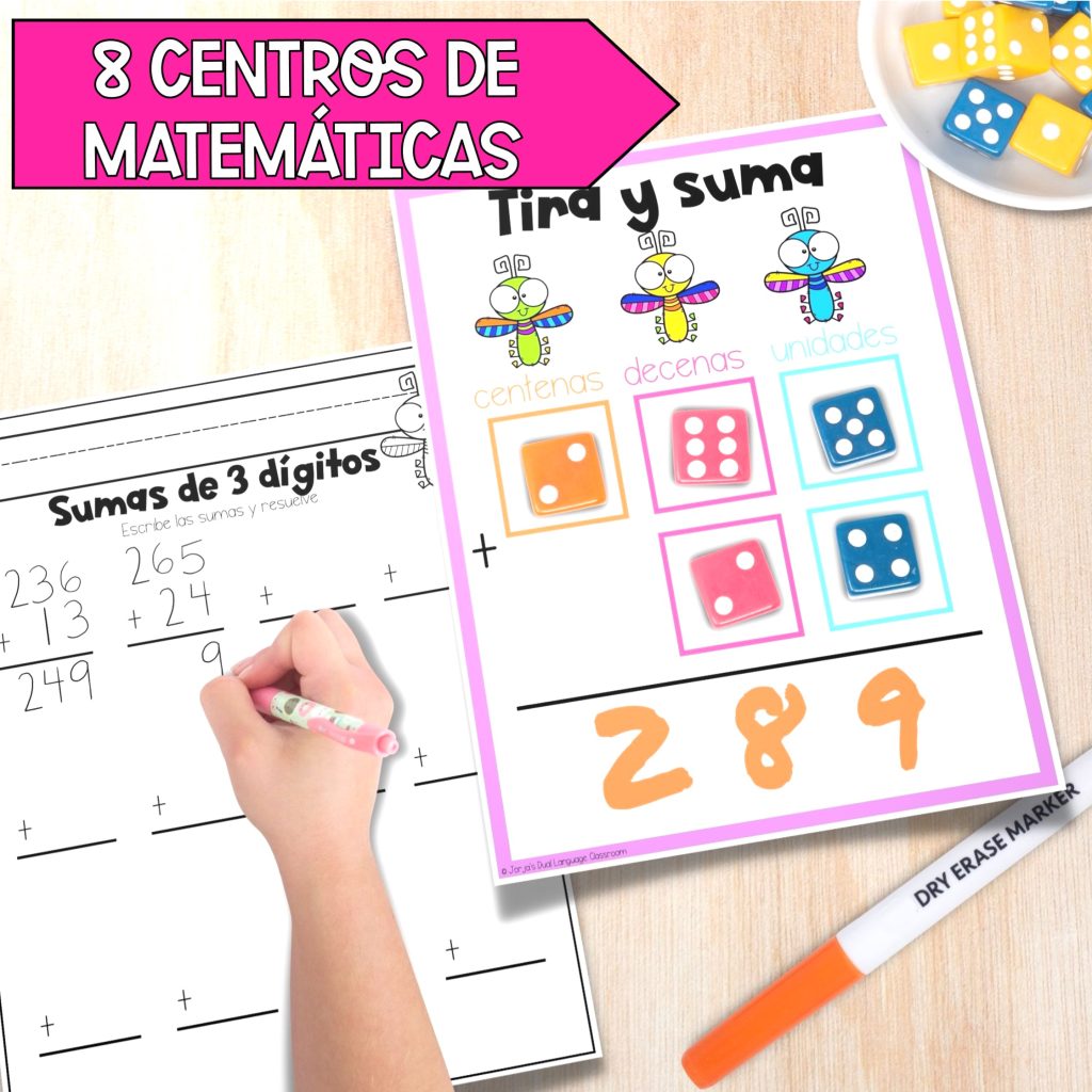 Centros de matemáticas SEGUNDO GRADO mayo - Jorja's Dual Language Classroom