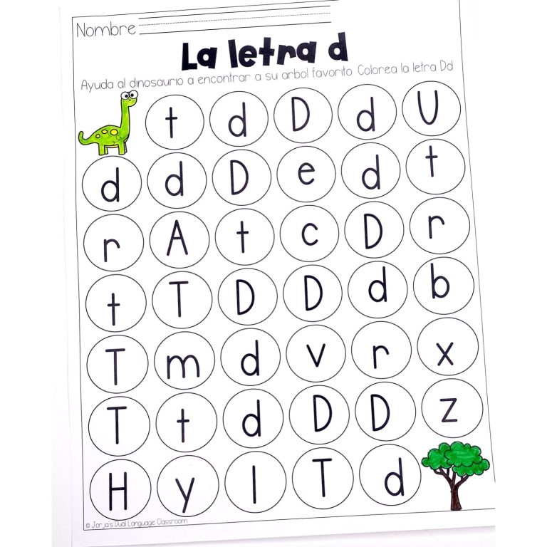 Letra d Sílabas con da de di do du Hojas de trabajo y actividades ...