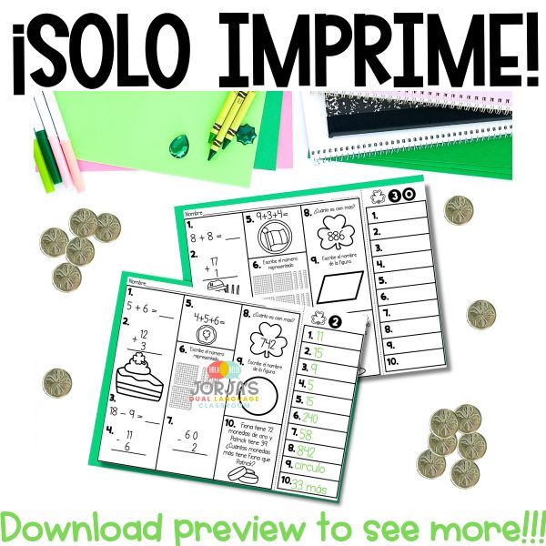 Repaso diario Segundo grado español 2nd Spanish Spiral Review MARZO ...