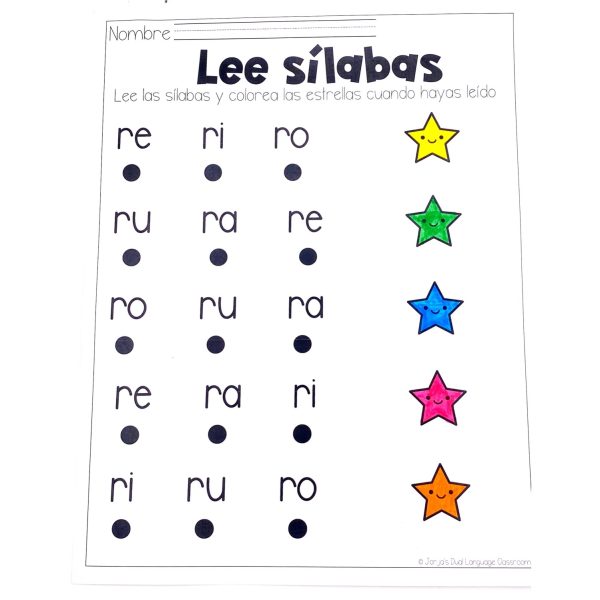 Letra r Sílabas con ra re ri ro ru Hojas de trabajo y actividades ...