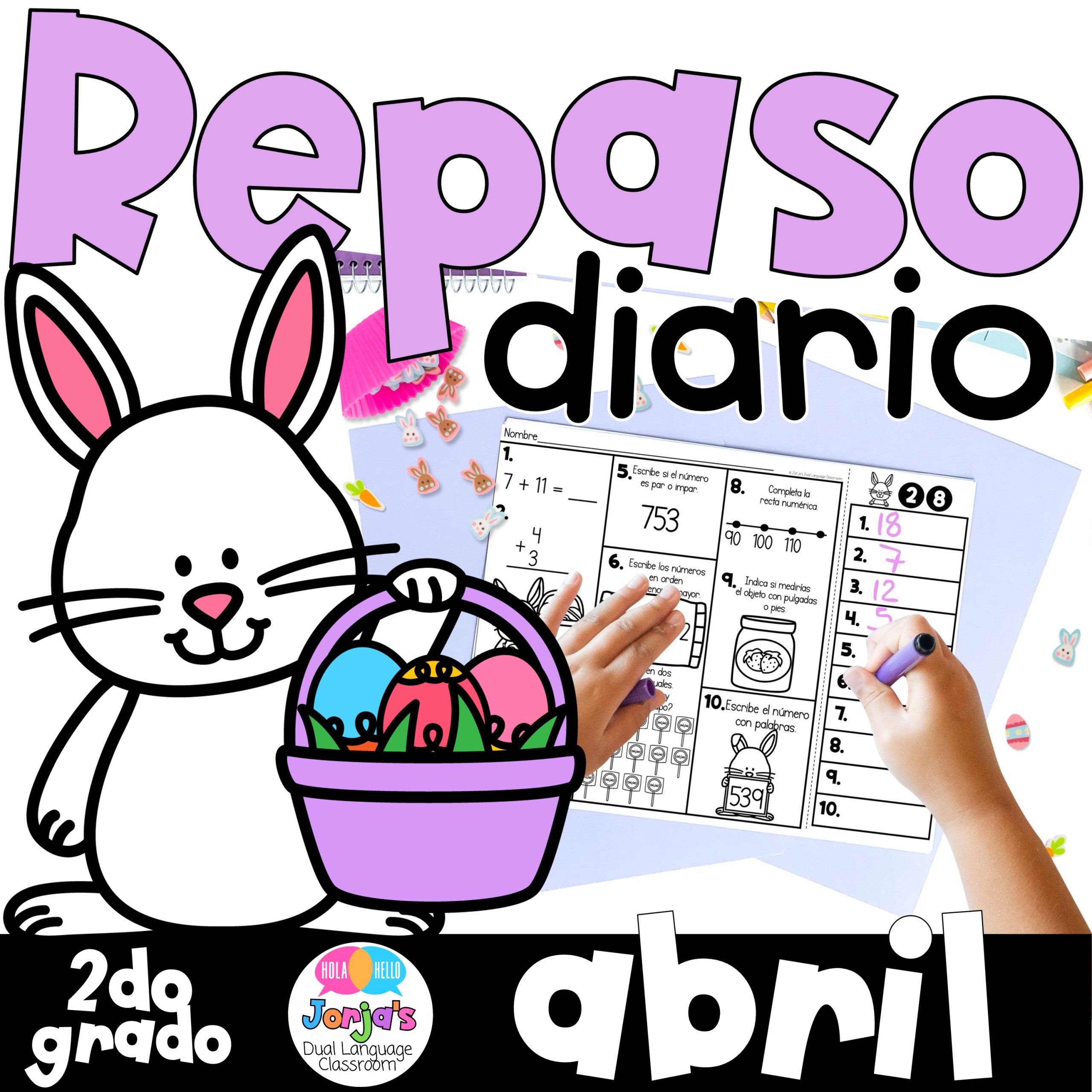 Repaso diario de matemáticas segundo grado abril 2nd grade math in ...