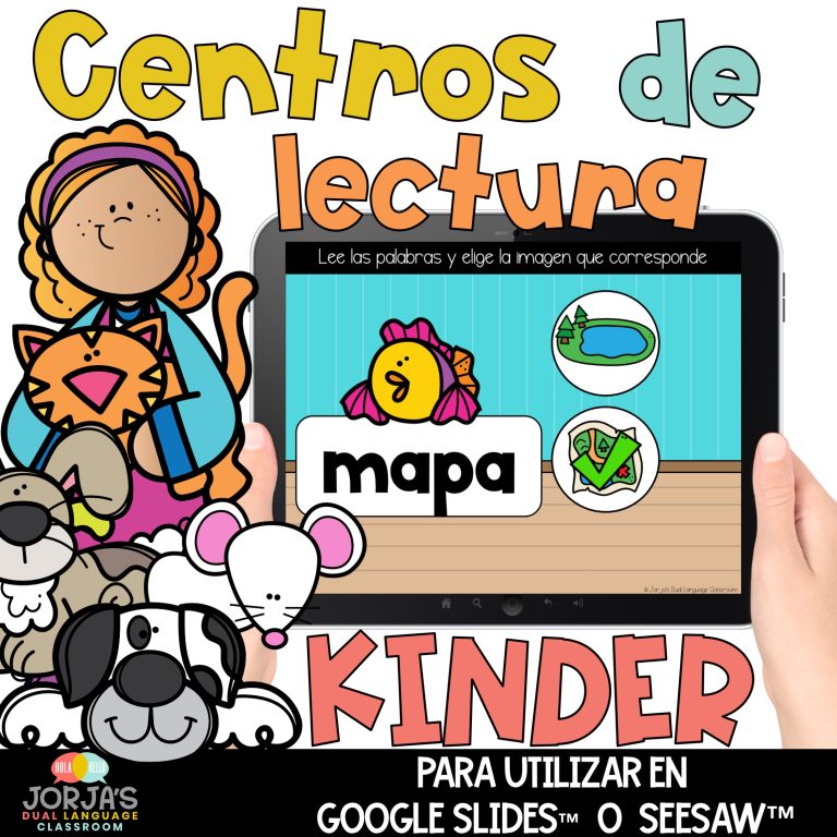 Centros de lectura para kinder DIGITAL Mascotas Google Slides y Seesaw ...