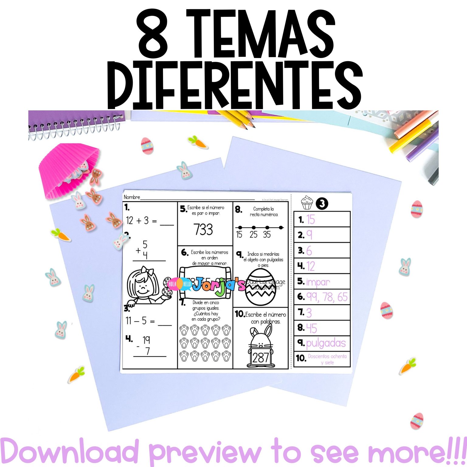 Repaso diario de matemáticas segundo grado abril 2nd grade math in ...