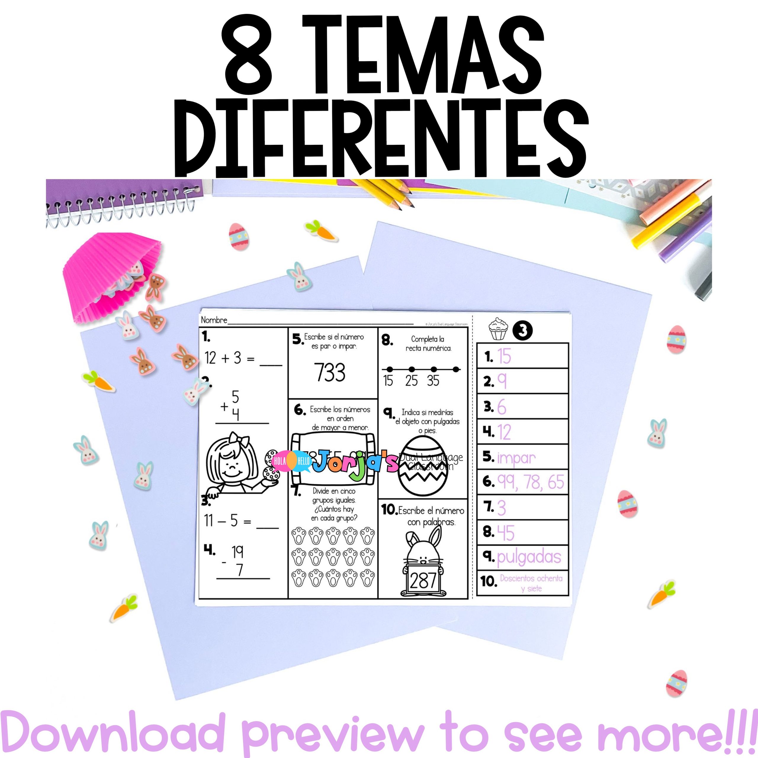 Repaso diario de matemáticas segundo grado abril 2nd grade math in ...