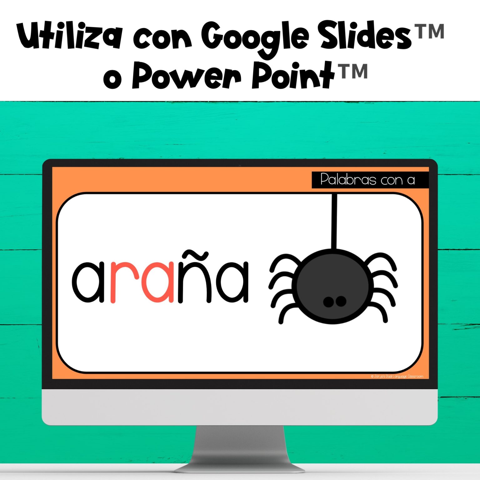 Palabras con la vocal A en español Lectura inicial Google Slides ...
