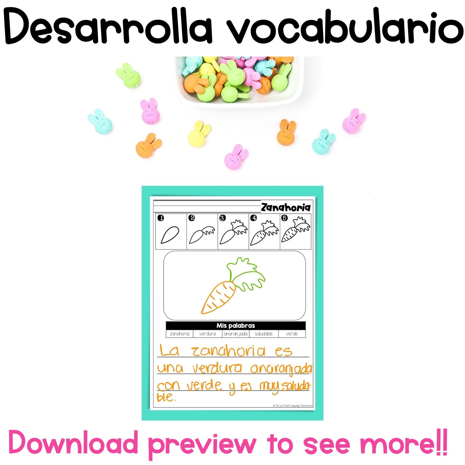 Escritura Pascua Writing in Spanish Directed Drawing Dibuja y Escribe ...