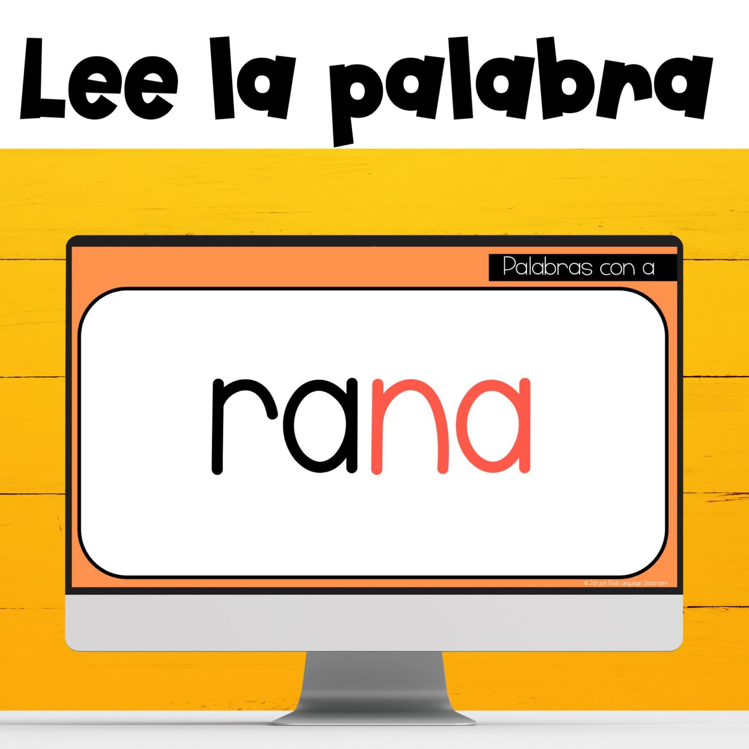 Palabras con la vocal A en español Lectura inicial Google Slides ...
