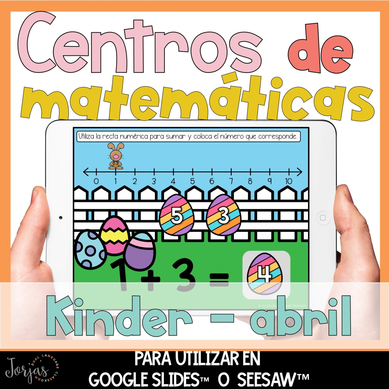 Centros matemáticas kinder abril DIGITAL Seesaw Google Slides Math ...