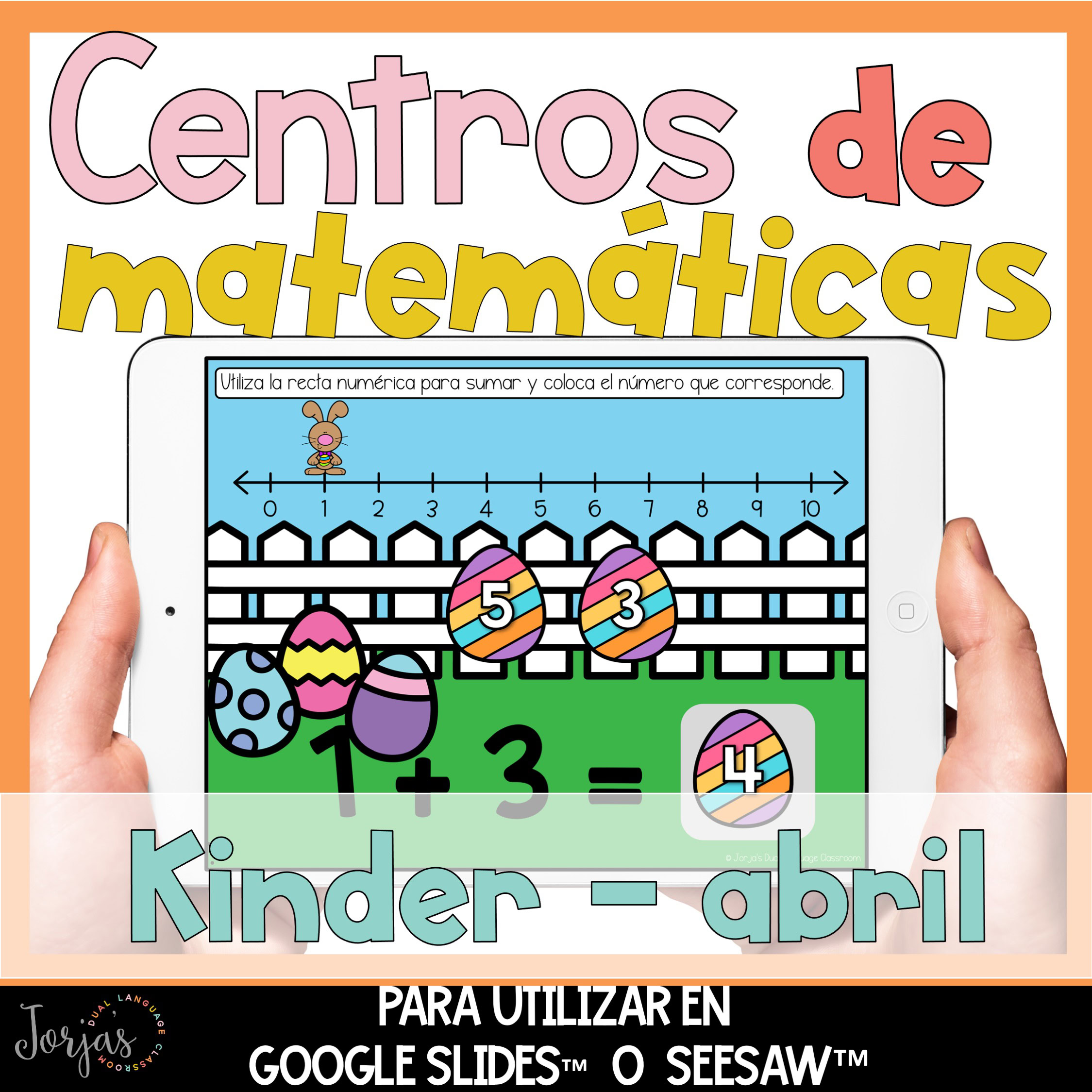 Centros matemáticas kinder abril DIGITAL Seesaw Google Slides Math ...