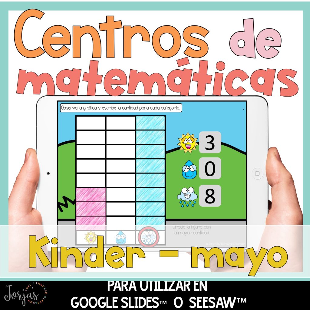 Centros digitales matemáticas kinder mayo DIGITAL Seesaw y Google ...
