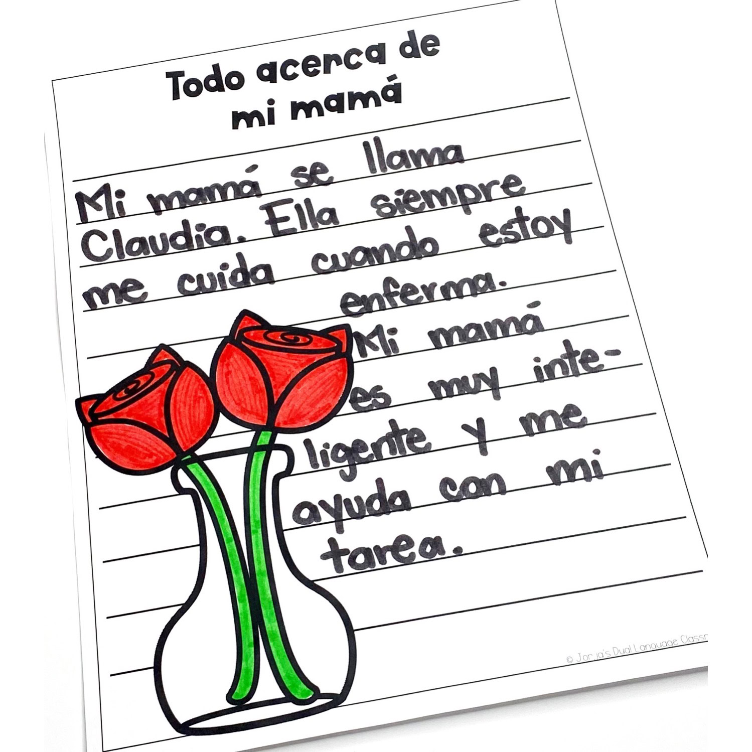 Día de las Madres Actividades Mother's Day Spanish Activities - Jorja's ...