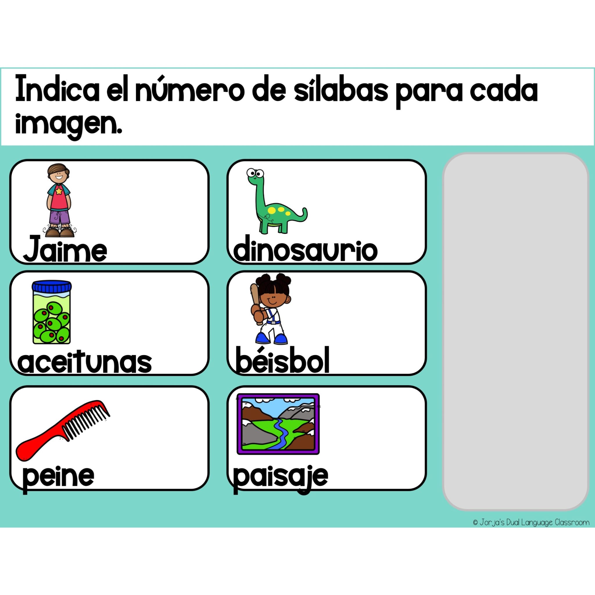Actividades Digitales para Diptongos Diphthongs in Spanish - Jorja's ...
