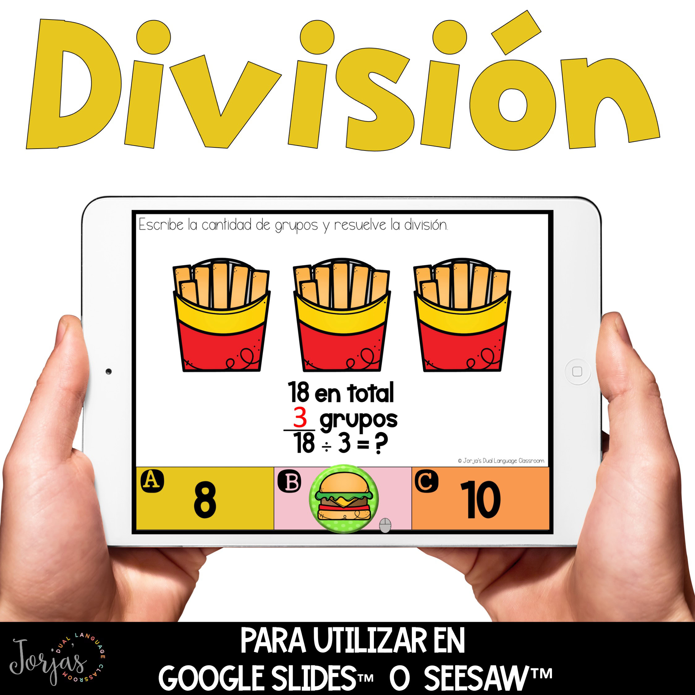 División en Español Actividades Digitales Google Slides Seesaw Segundo ...