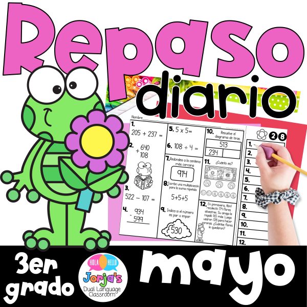 Repaso Diario Tercero Mayo en español Actividades matemáticas diarias ...