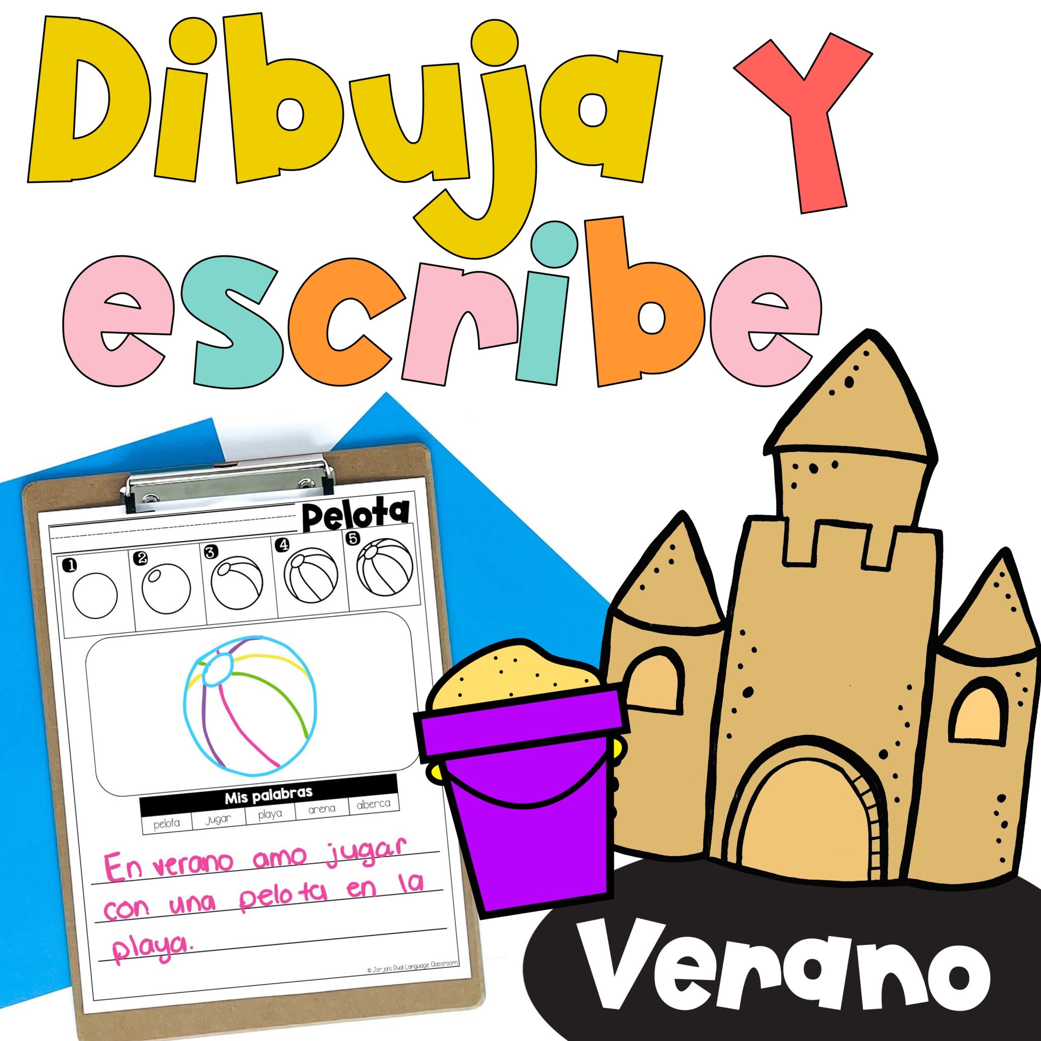 Escritura Verano Writing in Spanish Directed Drawing in Spanish Dibujo ...