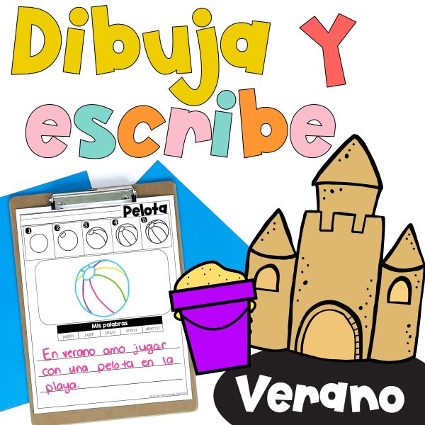 Escritura Verano Writing in Spanish Directed Drawing in Spanish Dibujo ...