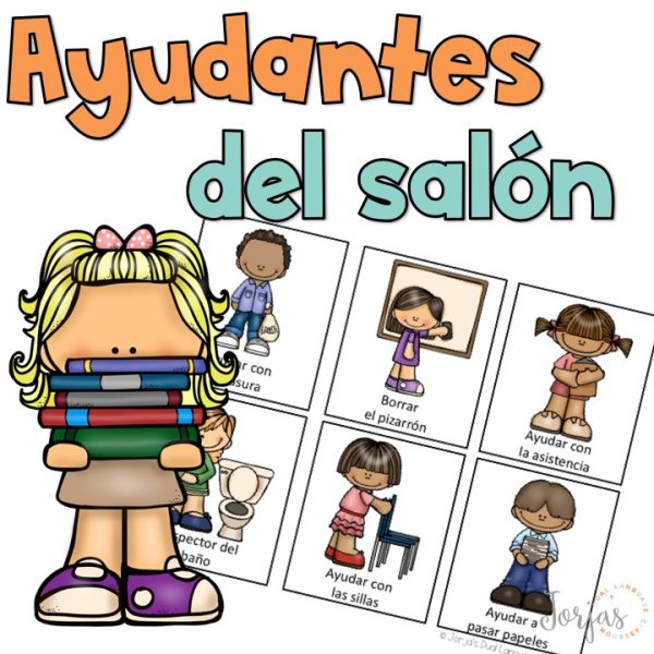 Classroom Helpers Jobs Spanish Ayudantes del Salón - Jorja's Dual ...