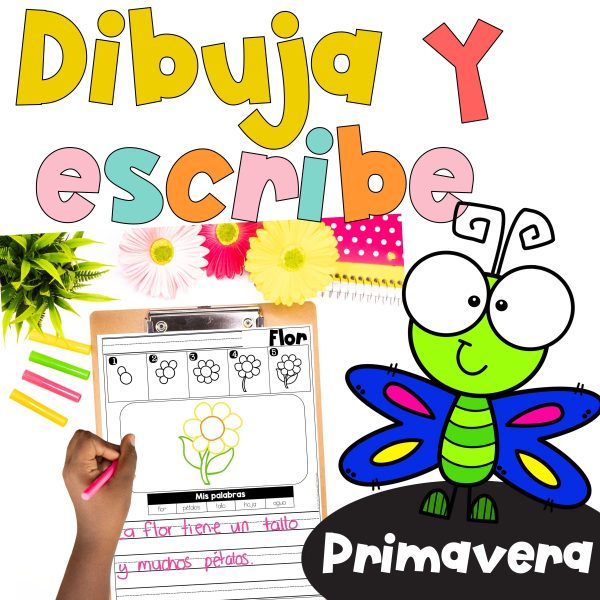 Escritura Primavera Writing in Spanish Directed Drawing Dibujo Dirigido ...