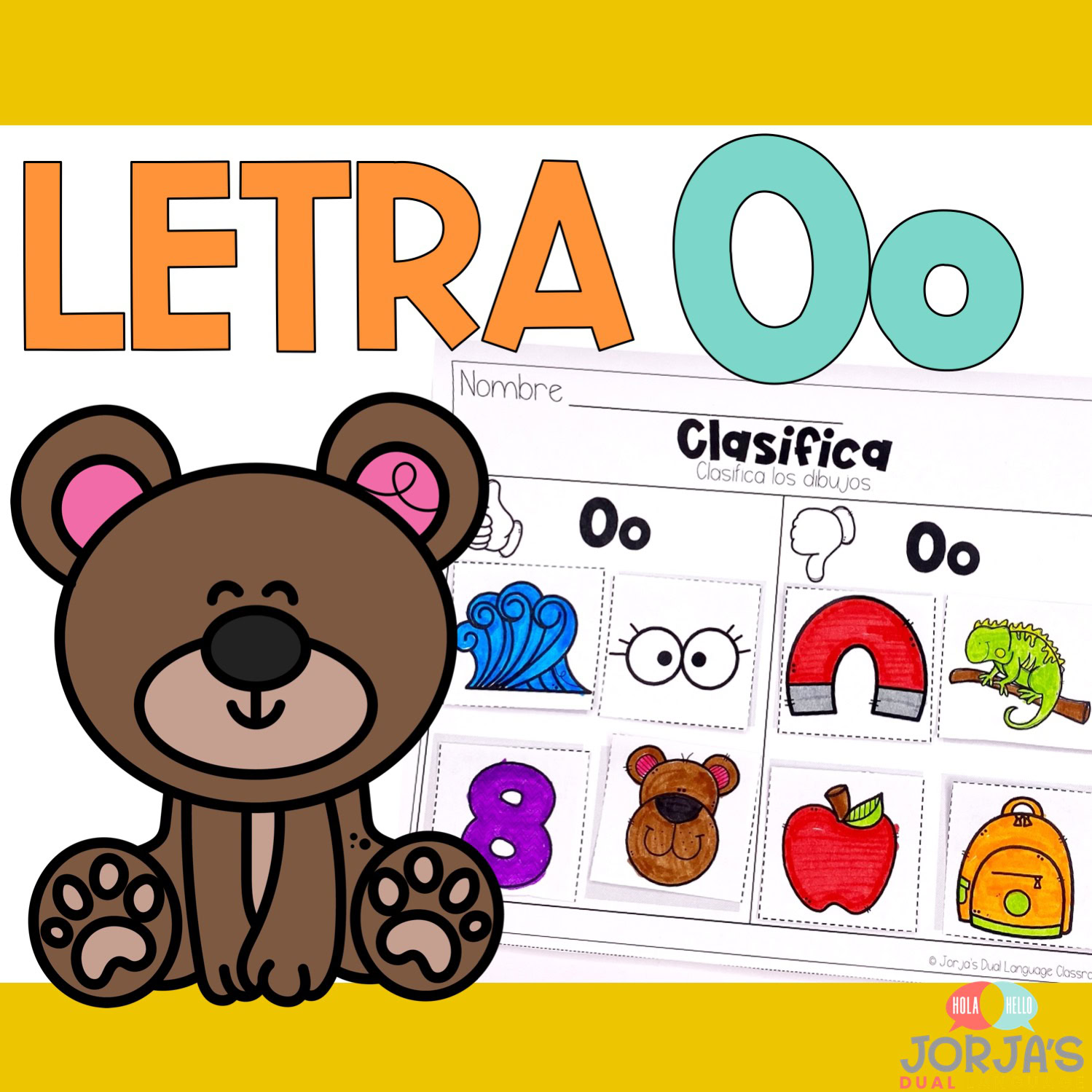 Letra O Sonidos iniciales hojas de trabajo y actividades Letter O ...