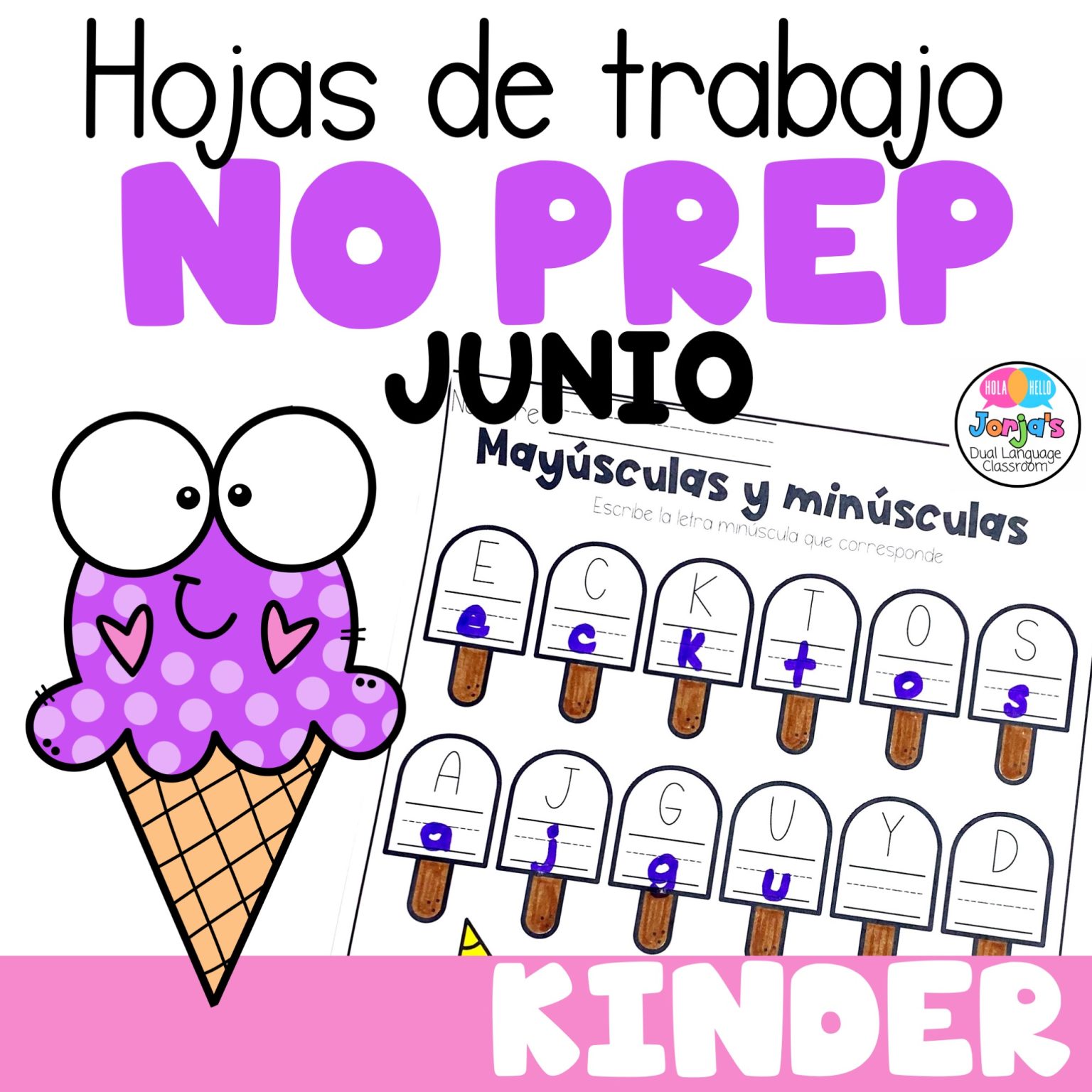 Hojas de Trabajo de Verano en Español para Kinder Summer Worksheets ...