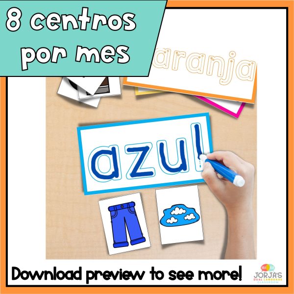 Kinder Literacy Centers Spanish Centros de Lectura para Kinder ...