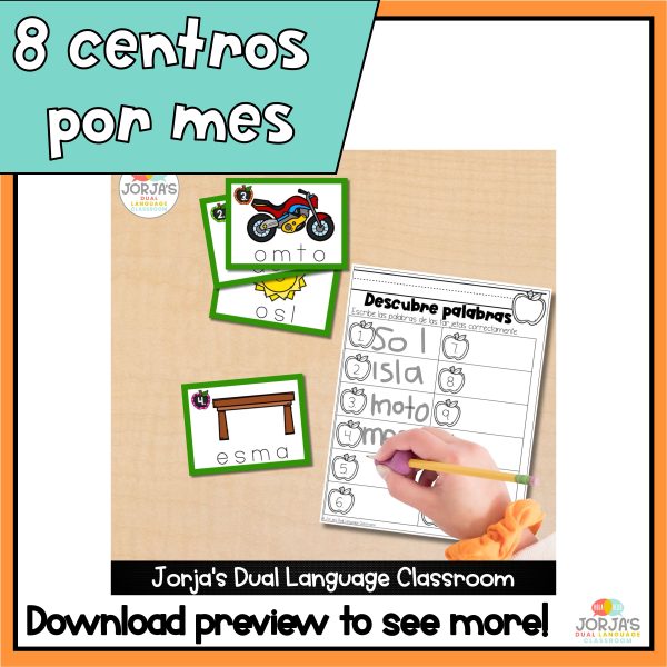 First Grade Literacy Centers Spanish September Centros de lectura ...