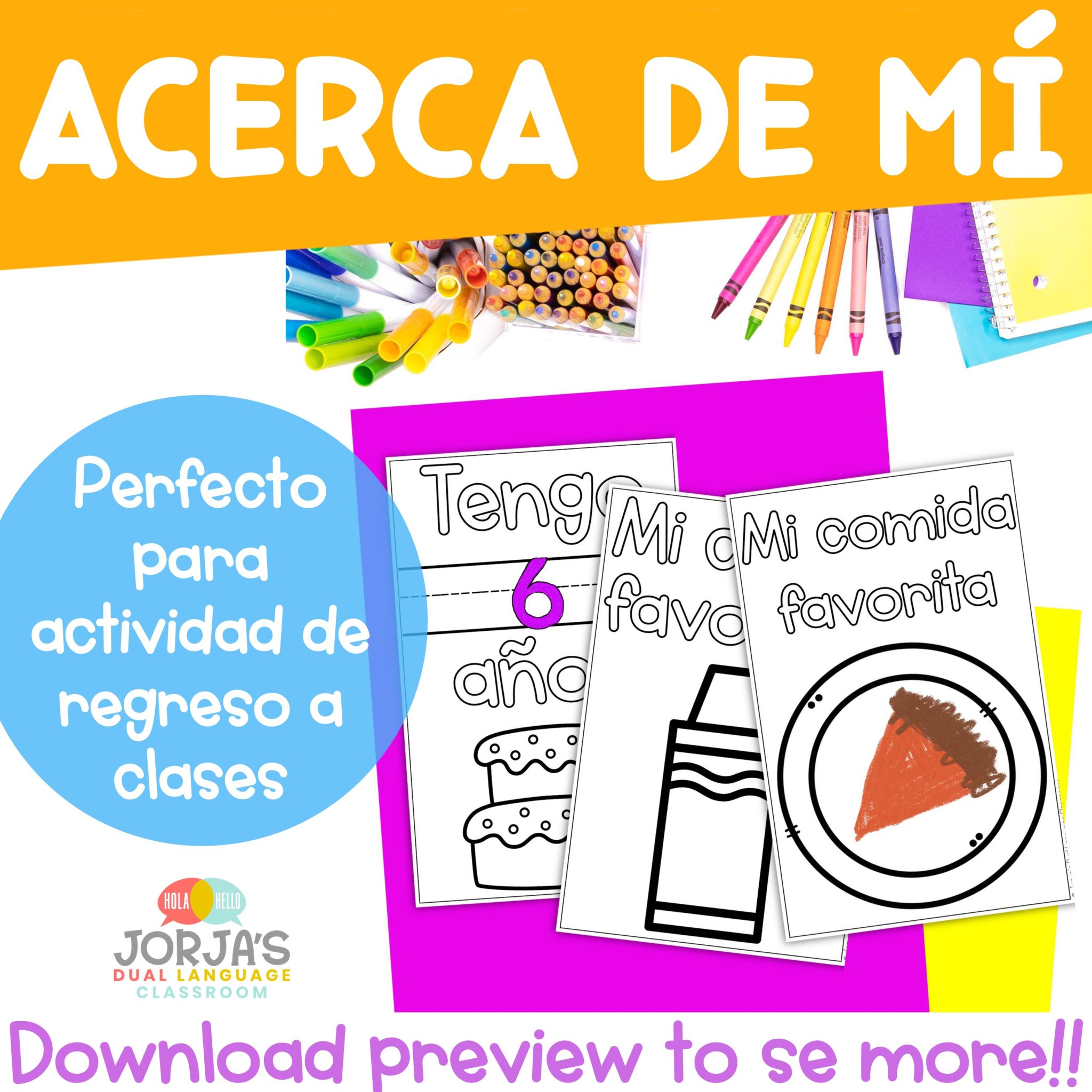 Todo Sobre Mí Librito en Español All About Me Book in Spanish Regreso a ...