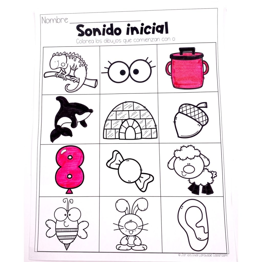 Letra O Sonidos iniciales hojas de trabajo y actividades Letter O ...