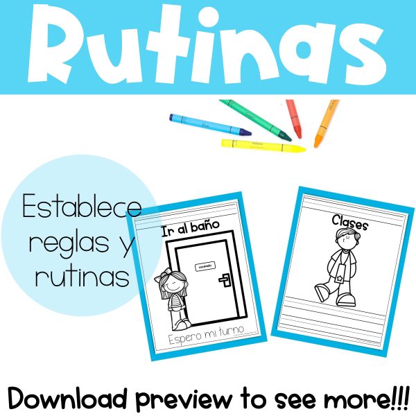 Rutinas Regreso a clases libritos en español Routines in Spanish Back ...