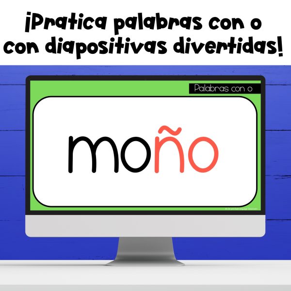 Palabras con O en español Diapositivas para leer y reconocer sílabas ...