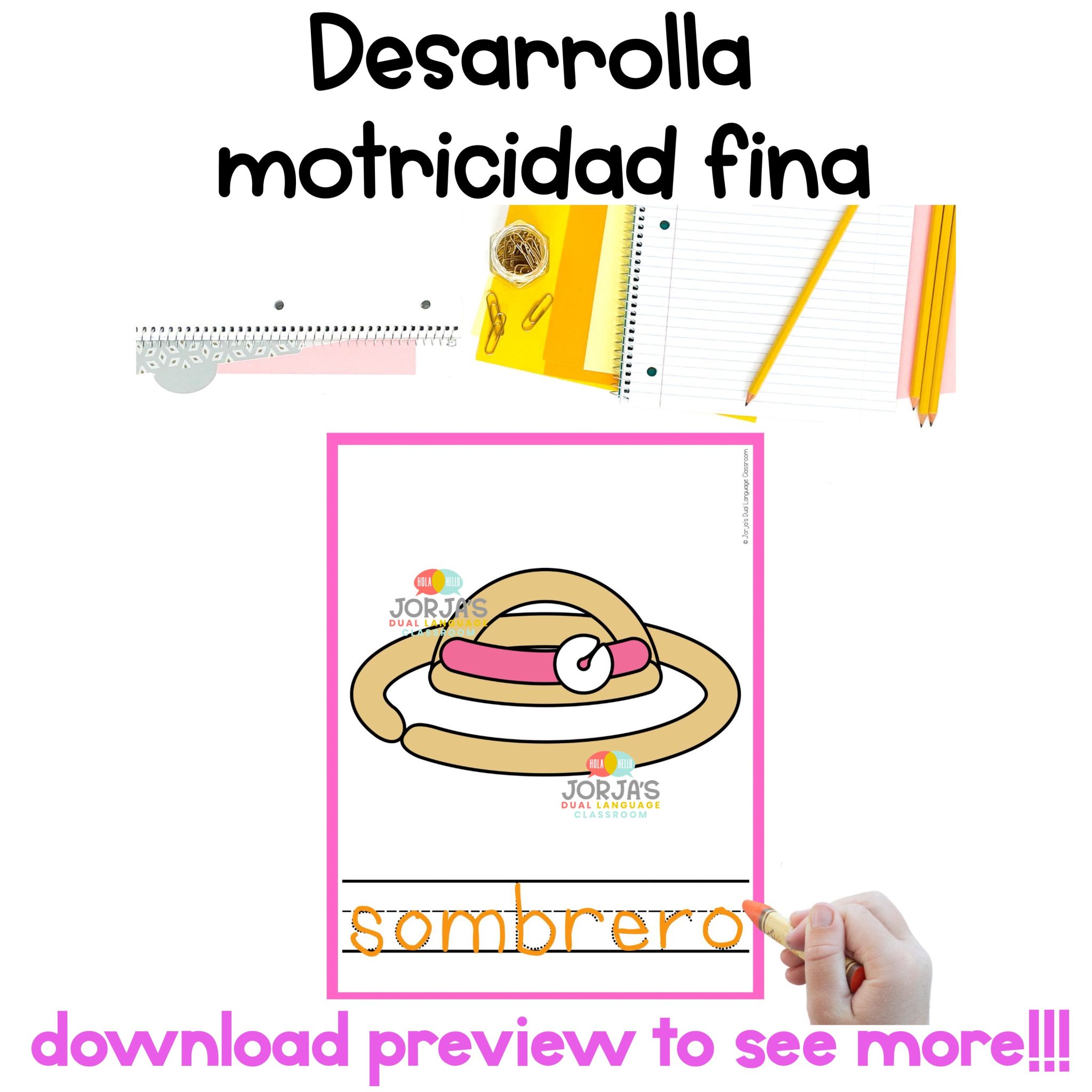 Plastilina Motricidad fina Summer in Spanish Activities for Fine Motor ...