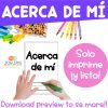 Todo Sobre Mí Librito en Español All About Me Book in Spanish Regreso a ...