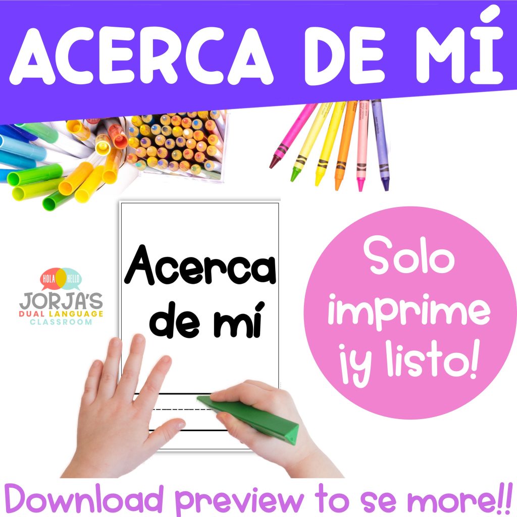 Todo Sobre Mí Librito en Español All About Me Book in Spanish Regreso a ...