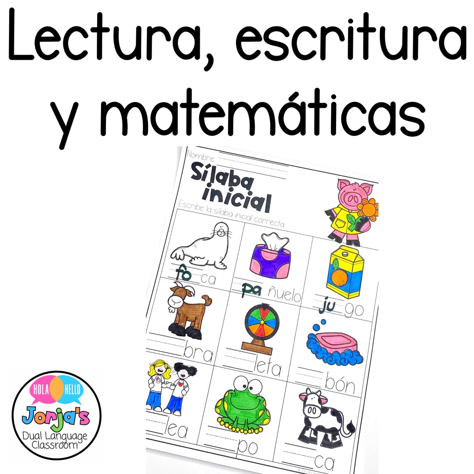 Hojas de trabajo KINDER No Prep Mayo Lectura Matemáticas Escritura in ...